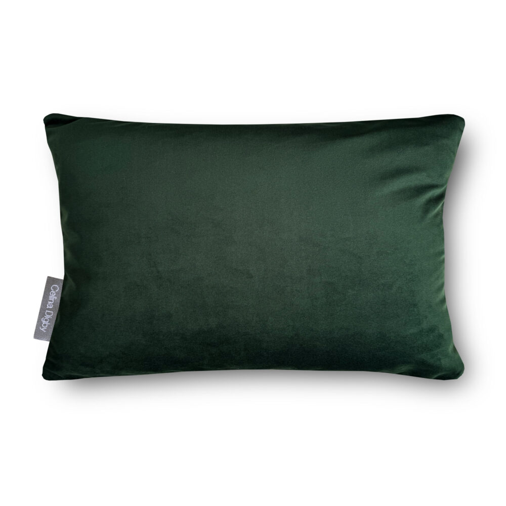 Luxury Velvet Cushion - Forest Green - Available In 3 Sizes Square And ...